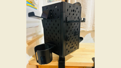 【回るデスク収納？】クランプ式「回転4面有孔ボード」を実機レビュー！収納力のヒミツに迫る